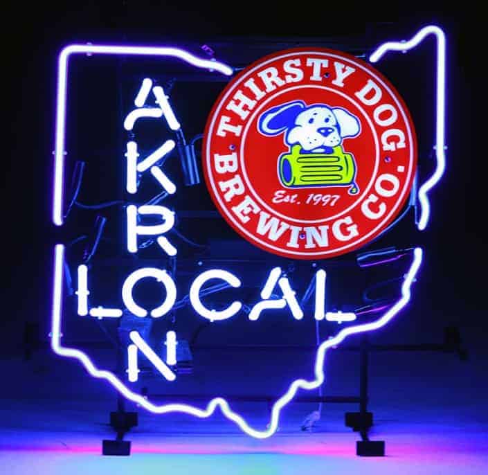 Thirsty Dog Akron Local Neon Sign | Thirsty Dog Brewing Co.